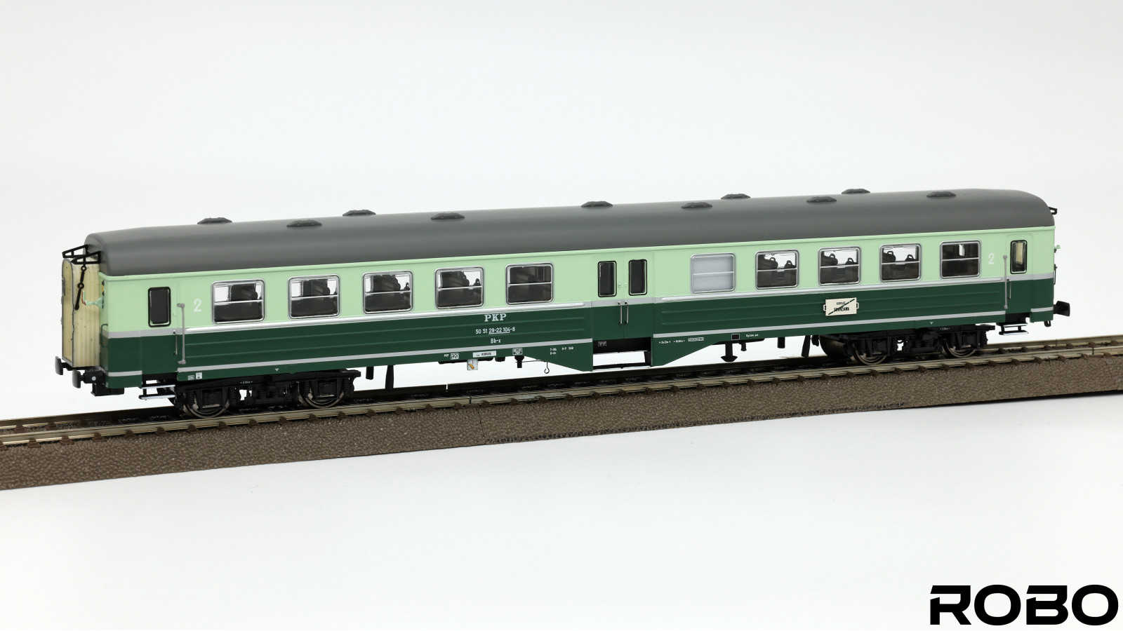 302011 - Set of 2 2nd class wagons, Korsze station - "Ryflak", models with interior lighting